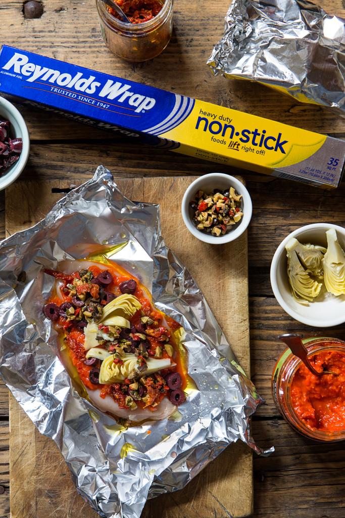 Mediterranean Chicken in Foil Packets