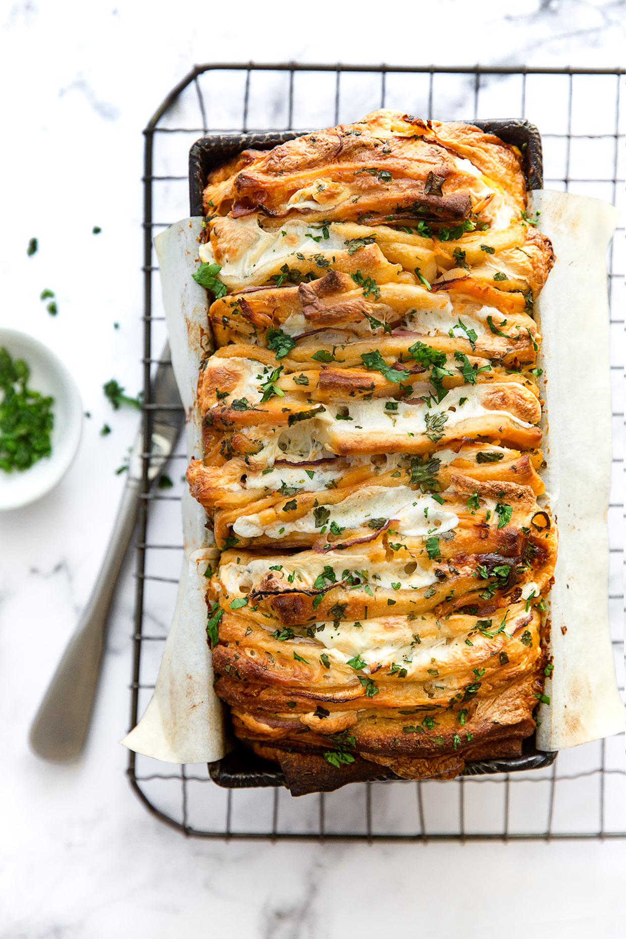 Buffalo Chicken Pull-Apart Bread Recipe