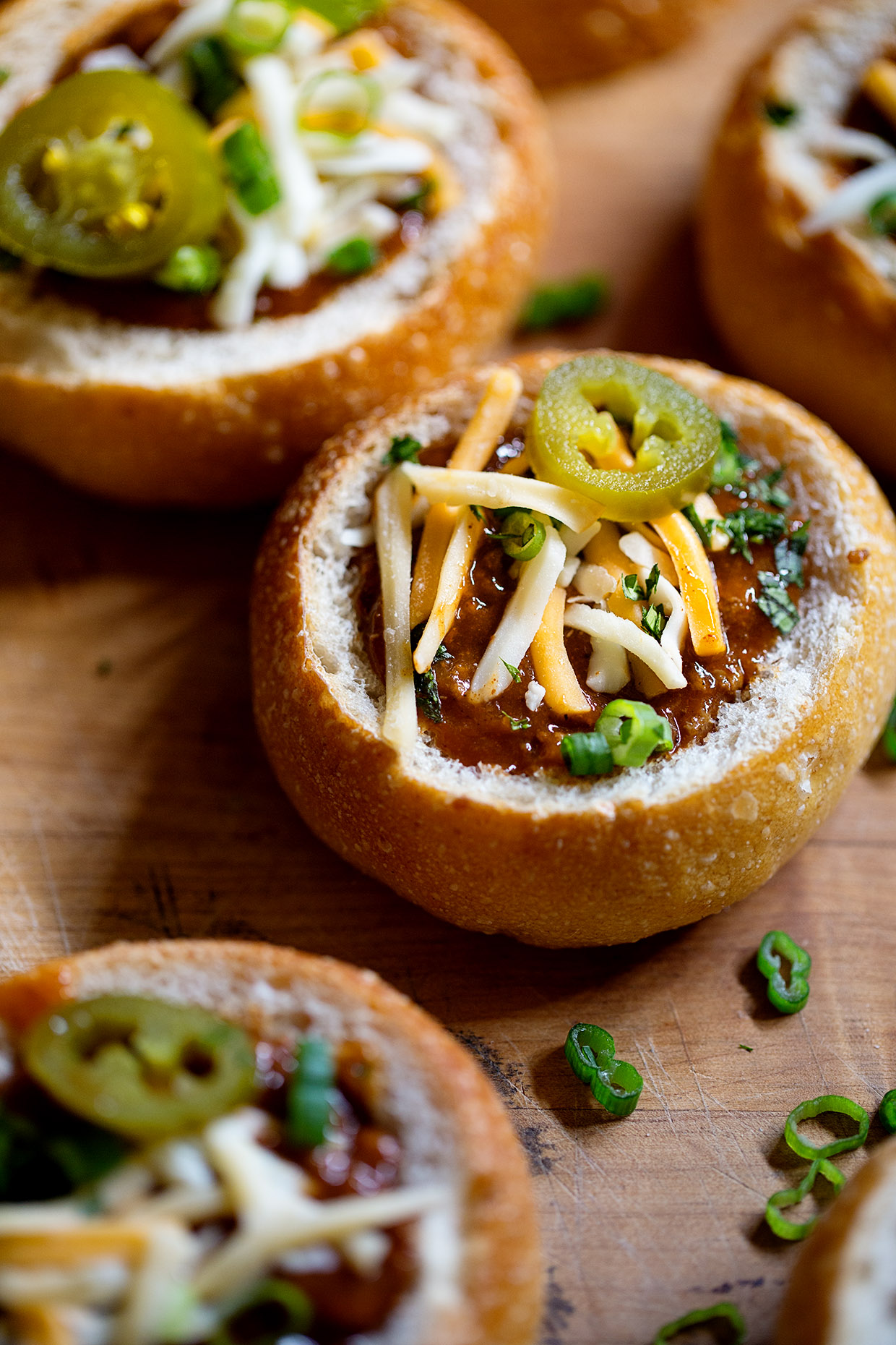 Mini Chili Bread Bowls - Real Food by Dad