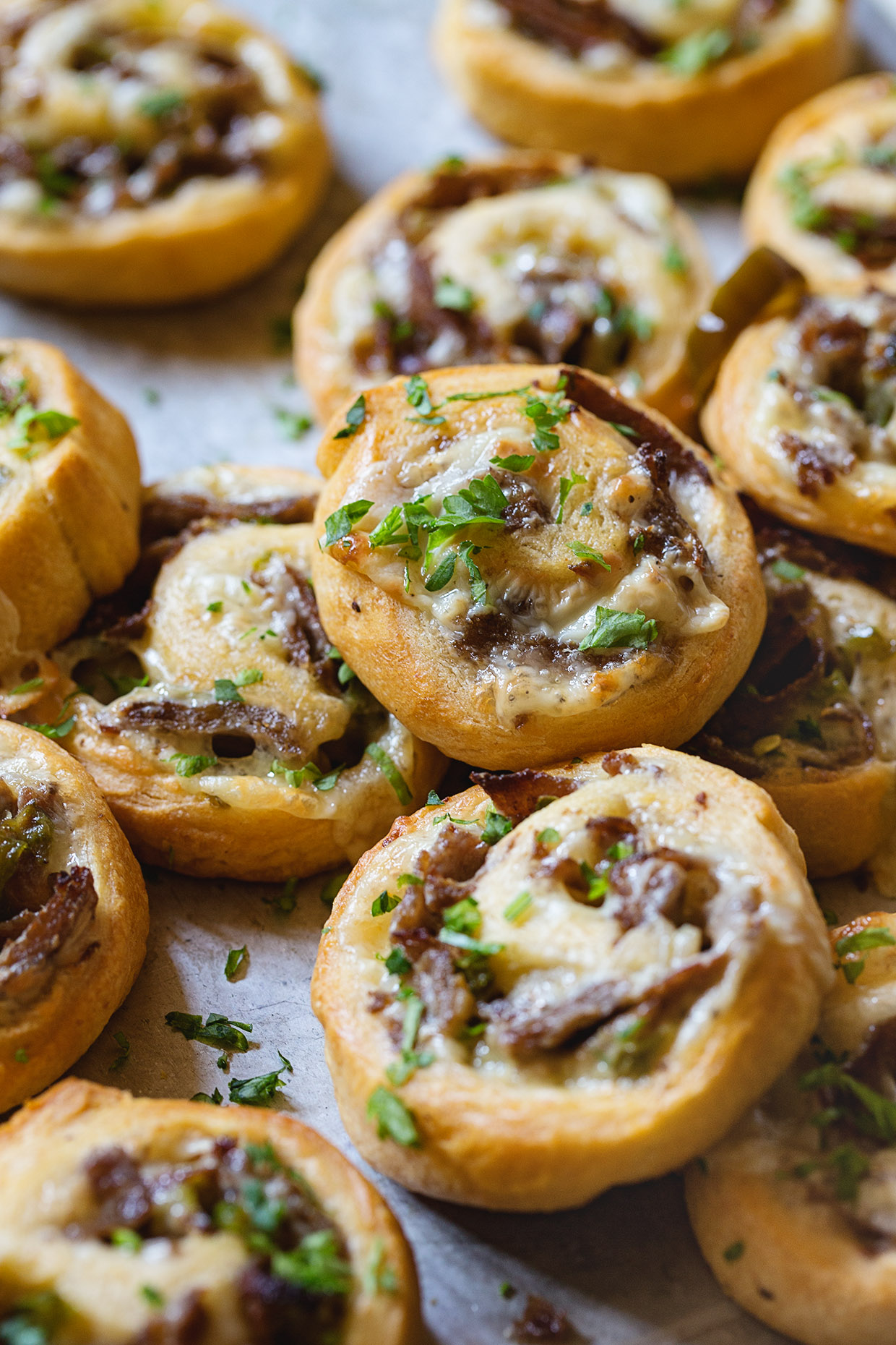 Cheese Steak Pinwheels - Real Food by Dad