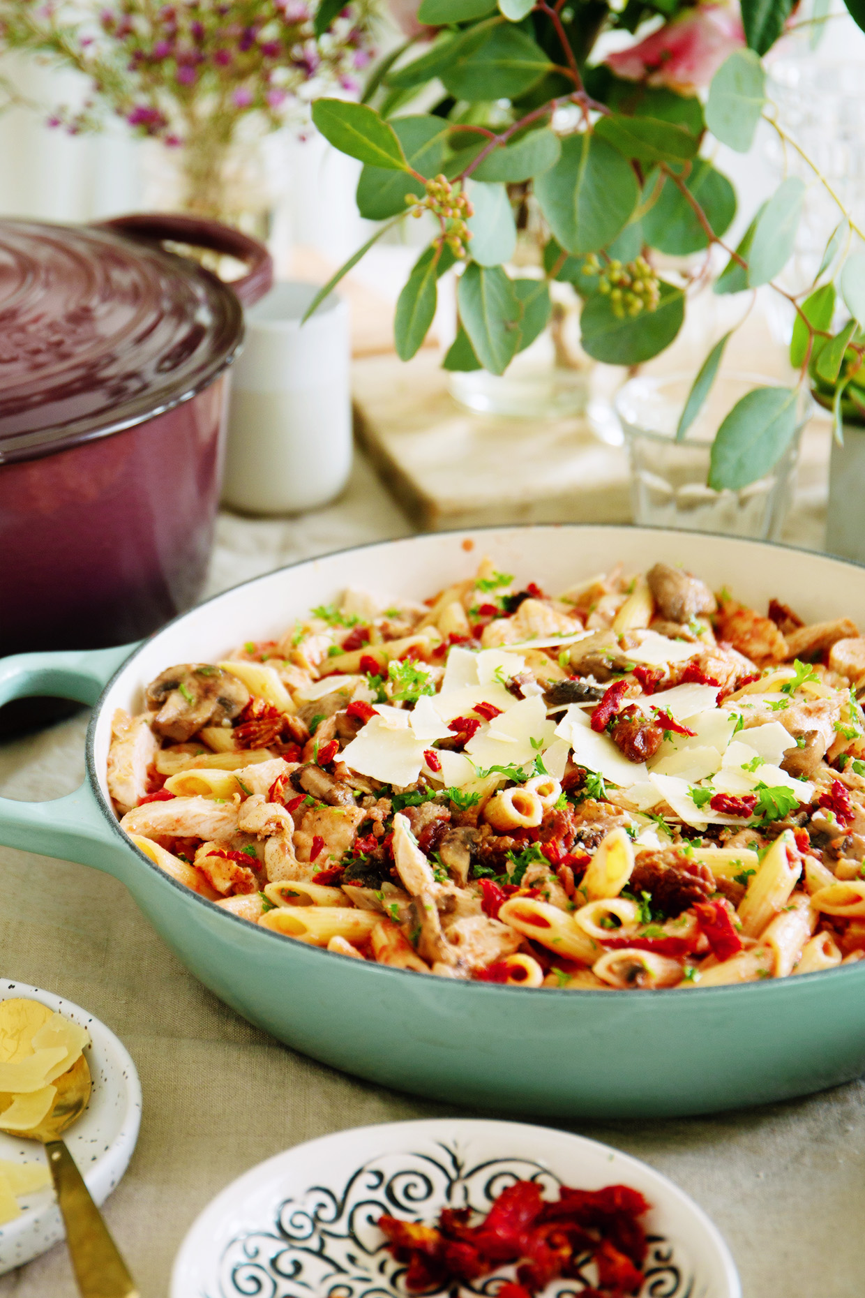 Tuscan Chicken Pasta Recipe